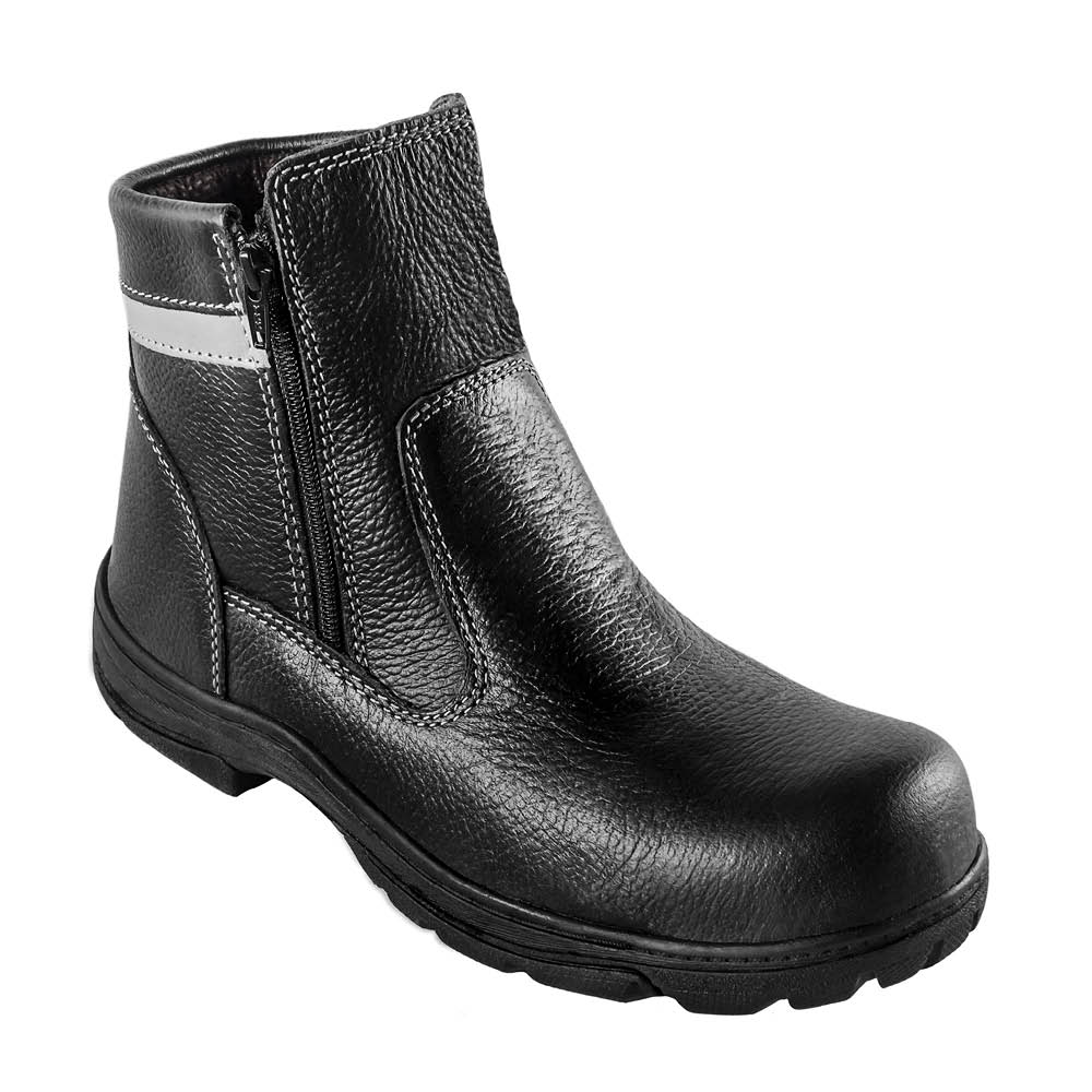 Mid Cut Zip-Up Safety Shoes BG603 - Bergamot